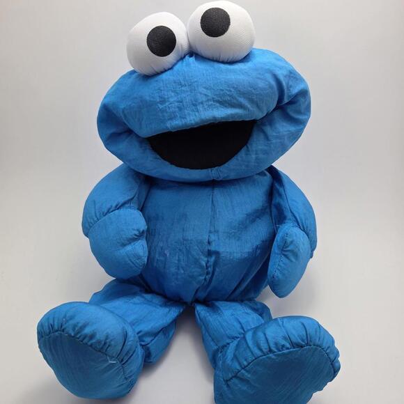 Toys | Playskool Cookie Monster Plush Nylon Stuffed Animal Sesame ...